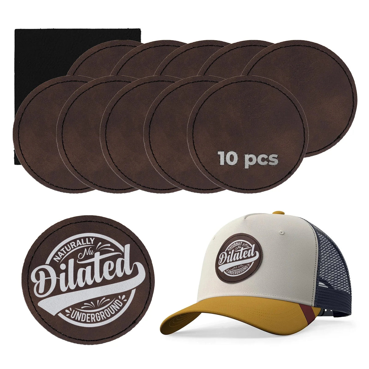 xTool Round PU Iron-On Patch (10pcs) – ScreenPrinting.com