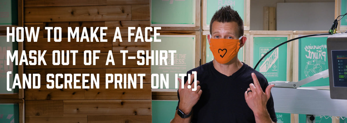 How to Make a Face Mask Out of a T-Shirt (and Screen Print on It ...