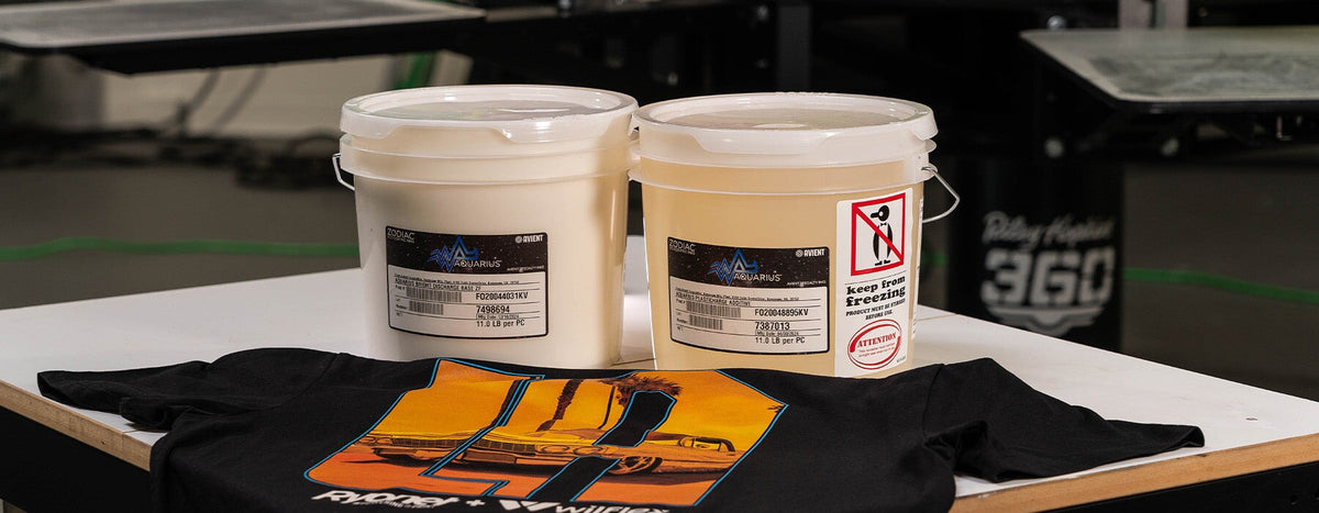 How to Print with Zodiac Aquarius Discharge Base as an Underbase for P ...