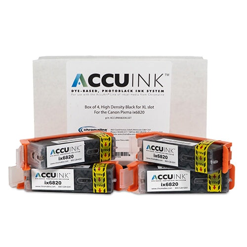 AccuInk All Black Cartridge - Canon Pixma ix6820 XL Slot ...