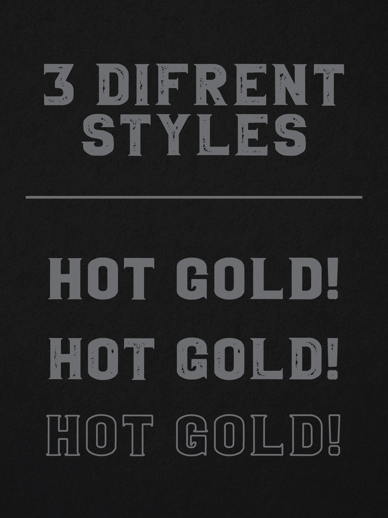 Hot Gold Font (Download Only) | by ScreenPrinting.com