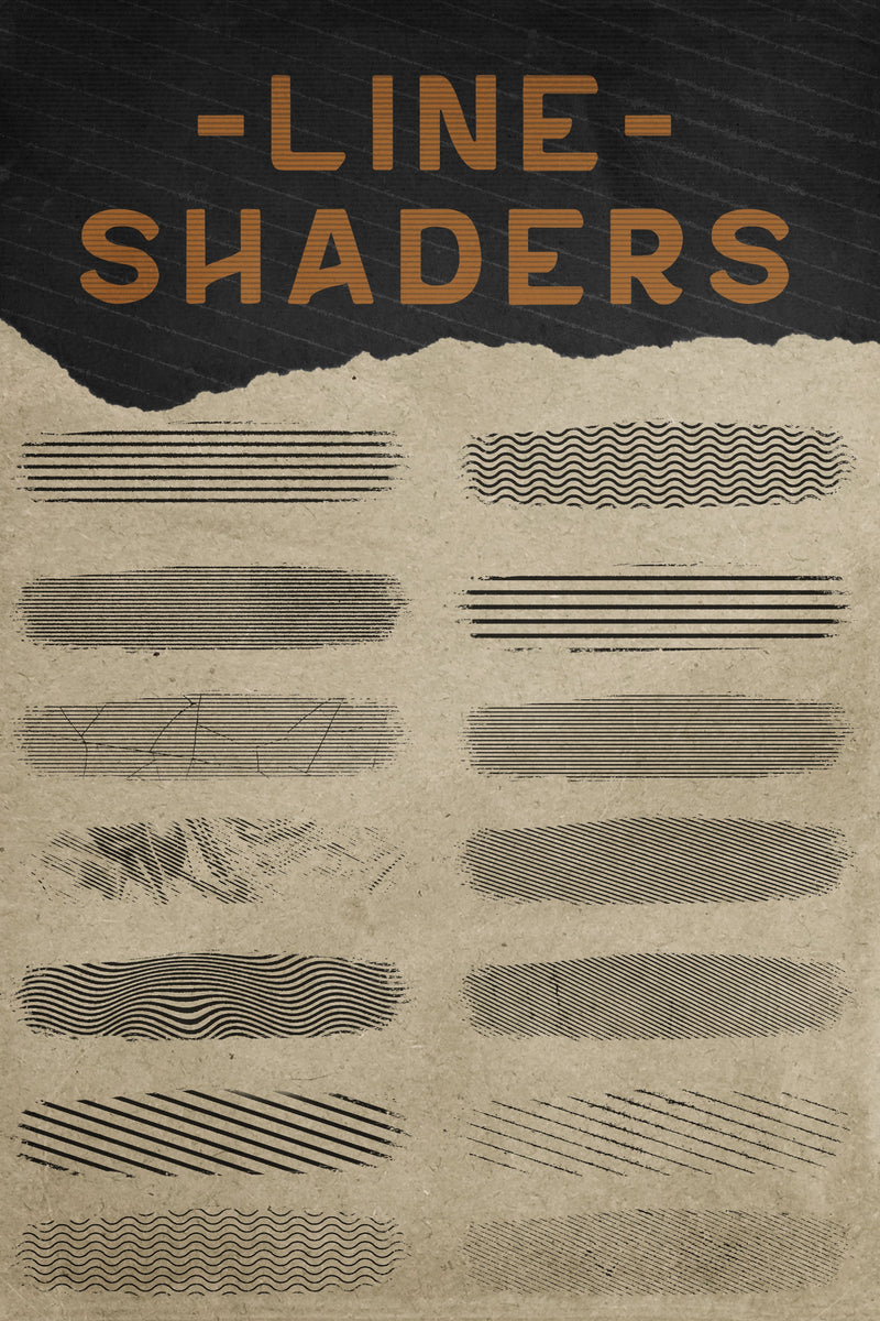 Line Shader Brush (Download Only) | by ScreenPrinting.com