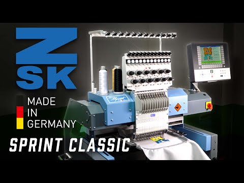 ZSK Sprint Classic Embroidery Machine - Single Head | by ScreenPrinting.com