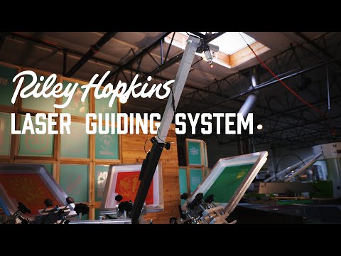 Riley Hopkins Laser Guiding System w/ Laser and Power | ScreenPrinting.com