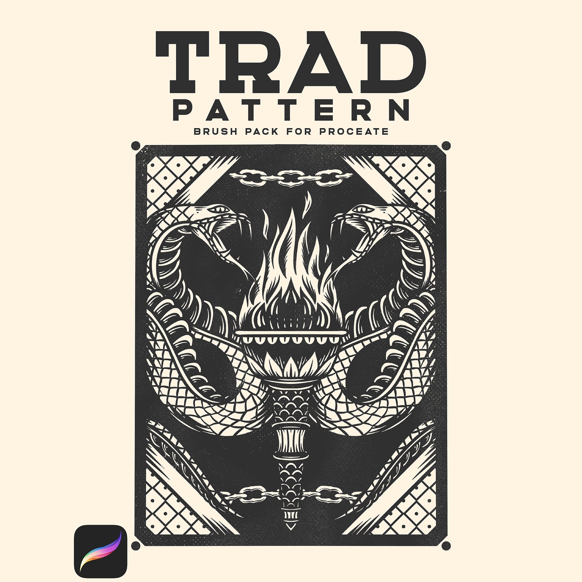 Trad Pattern Brush Pack (Download Only) | by ScreenPrinting.com
