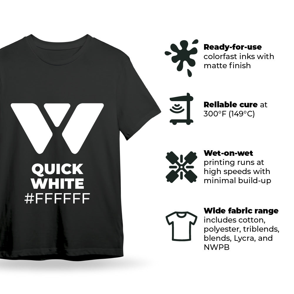 Wilflex Epic Quick White Plastisol Ink | by ScreenPrinting.com