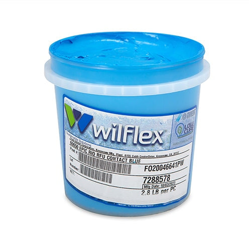Wilflex Epic Rio RFU Contact Blue Plastisol Ink | by ScreenPrinting.com
