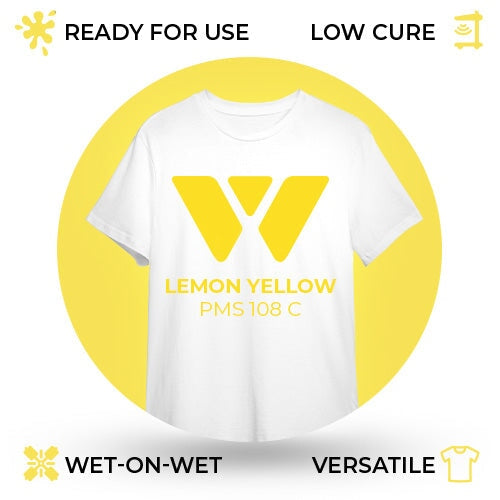 Wilflex Epic Rio RFU Lemon Yellow Plastisol Ink | by ScreenPrinting.com