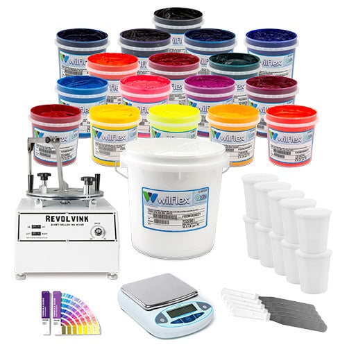 Wilflex Rio Mixing System Premium Ink Kit with RevolvInk Mixer ...