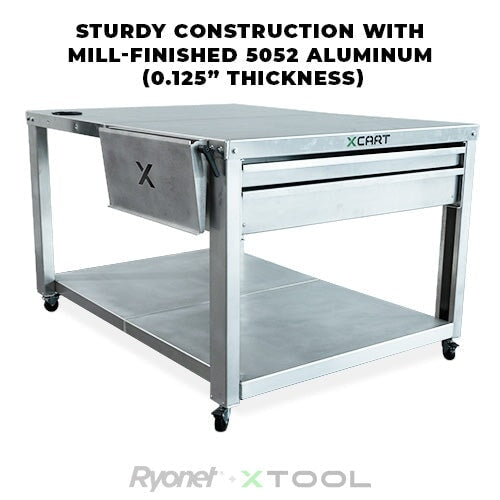 xCart Aluminum Large Heavy Duty Cart for xTool Laser and Engravers | by ...