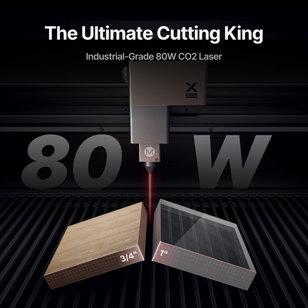 xTool P3 80W Flagship Desktop CO2 Laser Cutter with Intelligent Automa ...