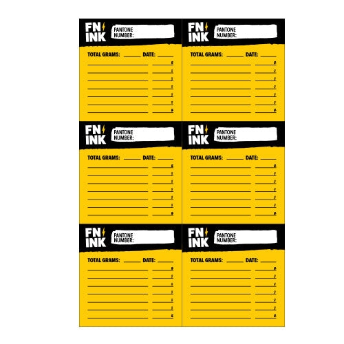 FN-INK Pantone Mixing Labels (Download Only) | by ScreenPrinting.com