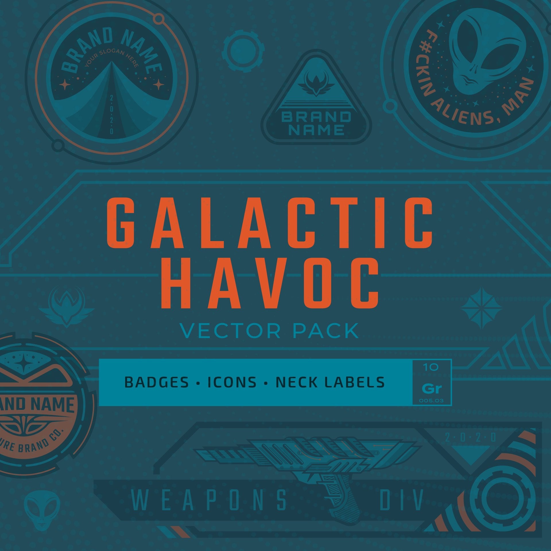 Galactic Havoc Design Template Pack (Download Only) | by ScreenPrinting.com
