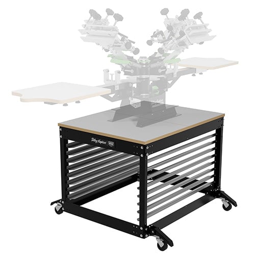 Riley Hopkins Multi-Station Screen Printing Press Cart | ScreenPrinting.com